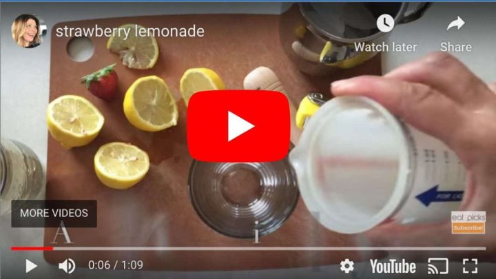 How to Make Strawberry Lemonade Recipe {Freckled Lemonade} | Eat Picks