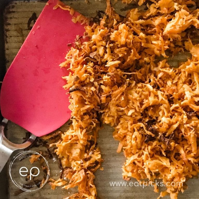 Easy Crispy Oven Shredded Sweet Potatoes {Recipe} | Eat Picks